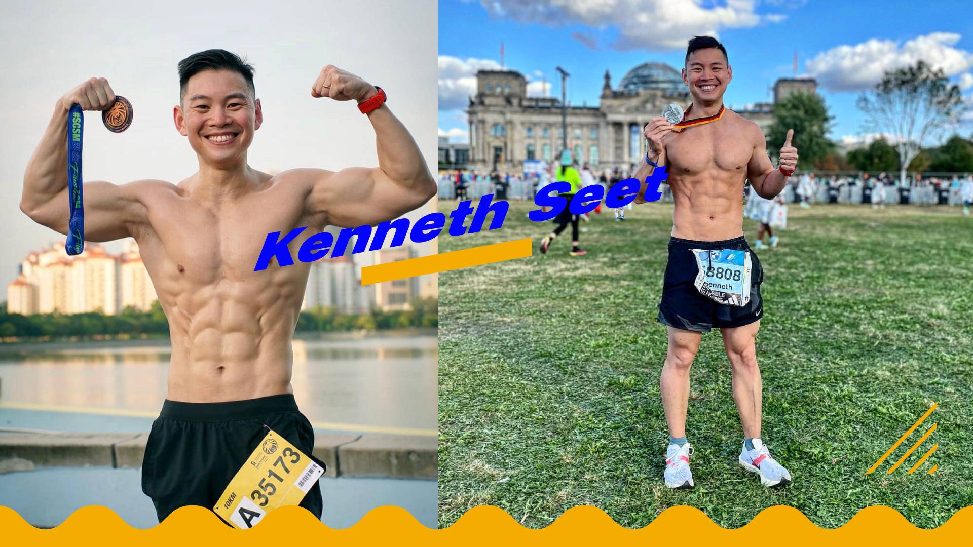 Kenneth Seet นักวิ่งสิงคโปร์หล่อตี๋หุ่นดีและถอดเสื้อฉ่ำมาก - Runner Aura