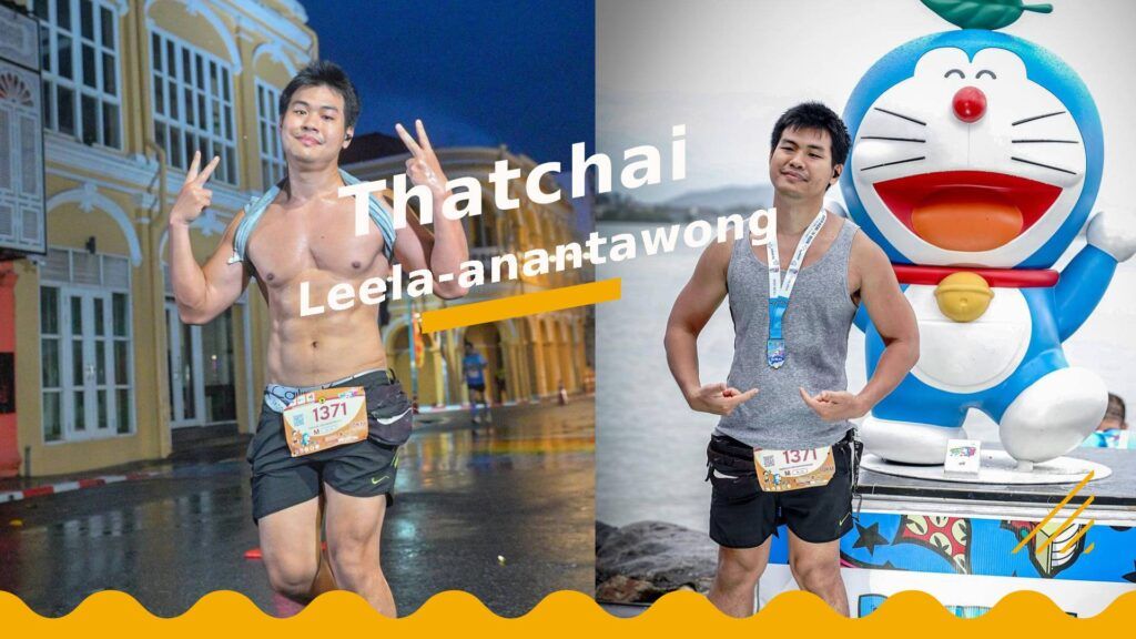หุ่นแน่นไม่พอ วิ่งก็ปัง! ส่อง Thatchai ในงาน Doraemon Run 2024 - Runner Aura