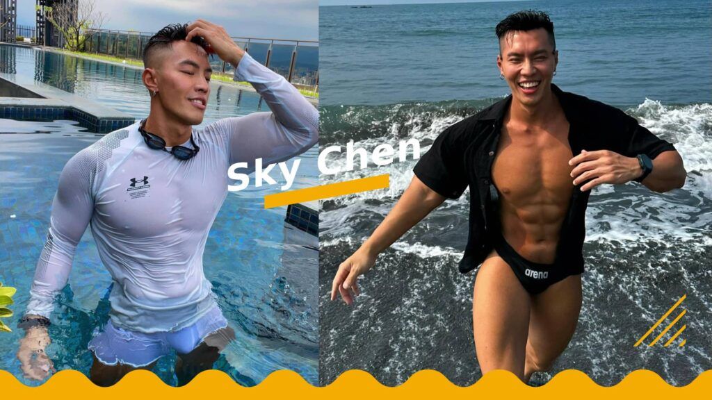 Sky Chen หล่อตี๋ผิวแทน งานดีสุด ๆ แบบนี้ ใครจะต้านไหว - Runner Aura